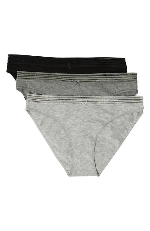 ETAM Jack 3-pack Lace Trim Cotton Blend Bikini Panties - Multicolor