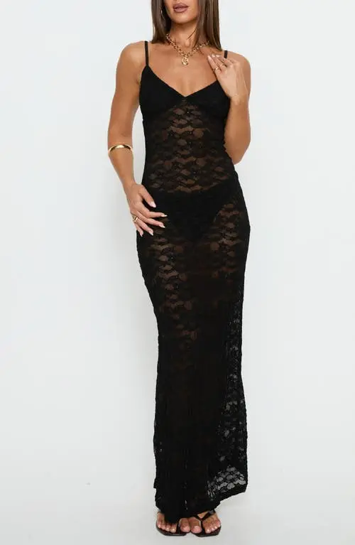 Princess Polly Lace V-neck Maxi Dress