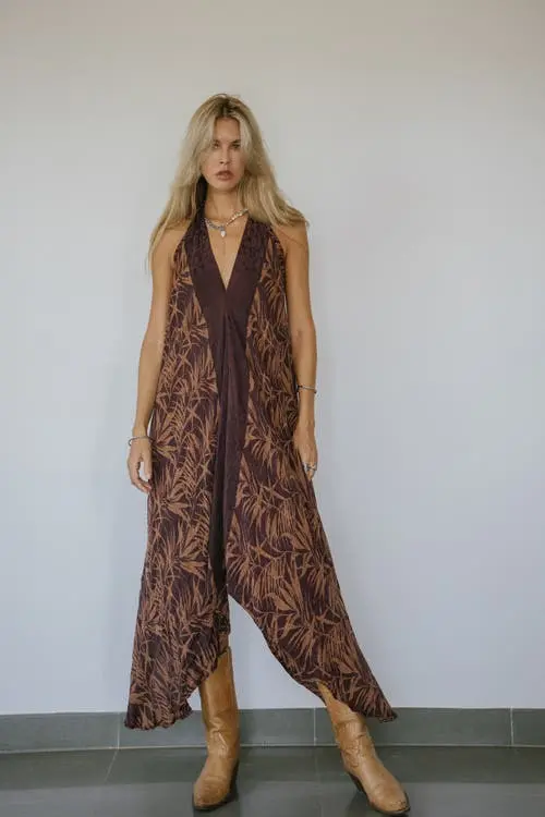 SUN CHILD Classic Silk Dress Michi