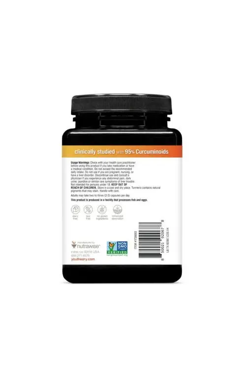 YOUTHEORY Turmeric Extra Strength Inflammation Support Supplement