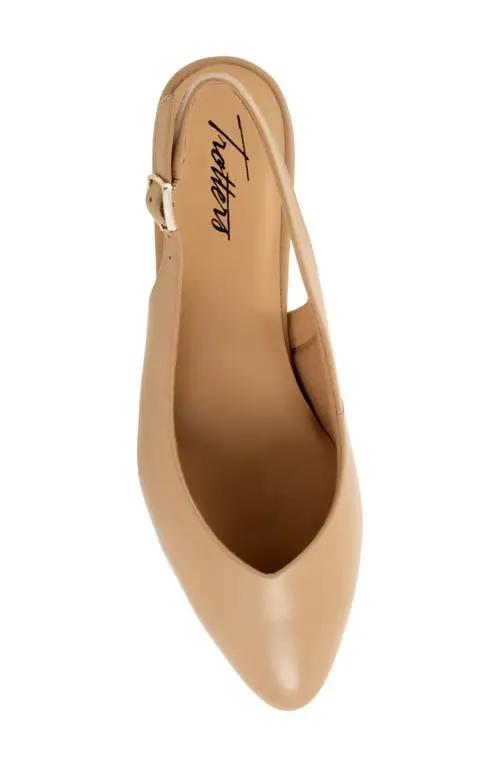 Trotters Jessa Slingback Pump - Beige