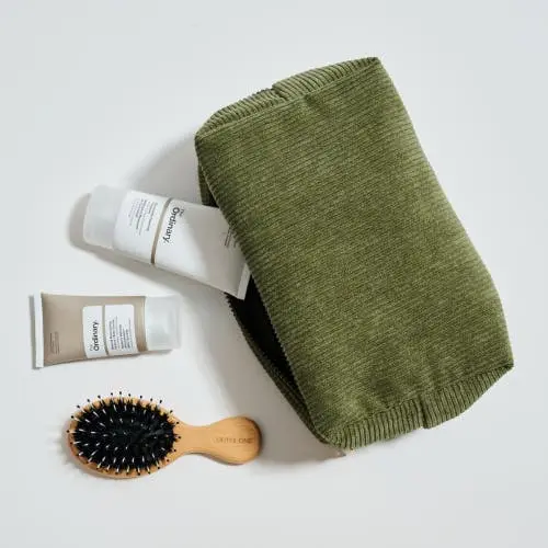 URBAN EXPRESSIONS Corduroy Cosmetic & Travel Organizer Pouch - Sage