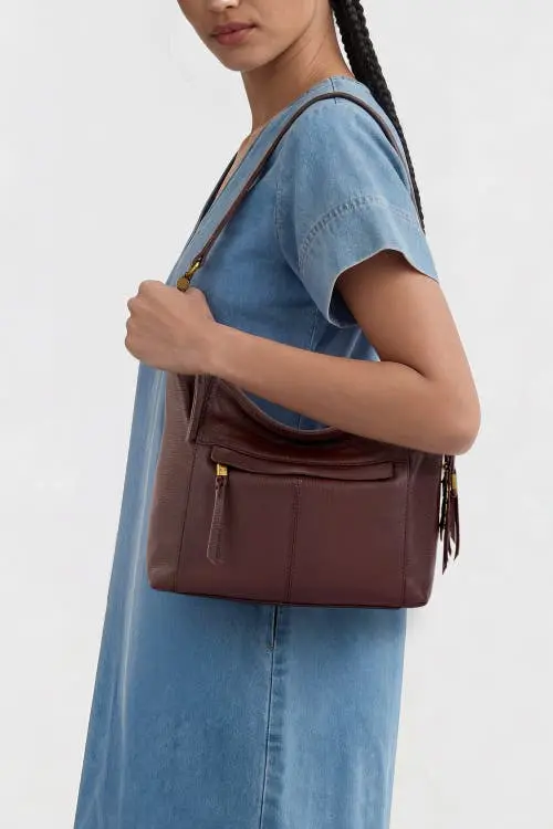 THE SAK Alameda Leather Hobo - Mahogany