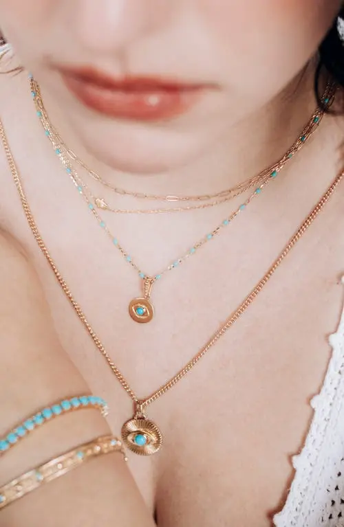 Anzie Bohème Beaded Enamel Station Necklace