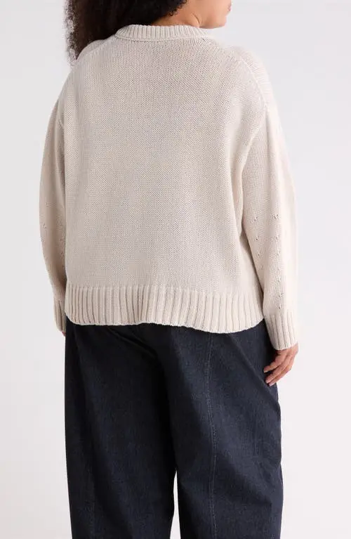 Eileen Fisher Crewneck Organic Cotton Sweater
