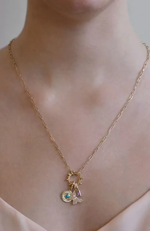 Anzie Evil Eye Disc Pendant