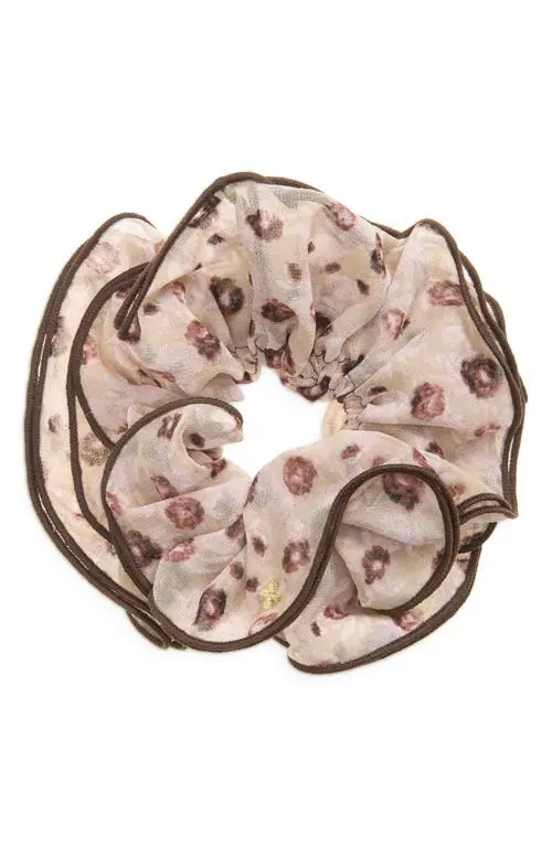 L. Erickson Tianna Scruchie - Cream/brown