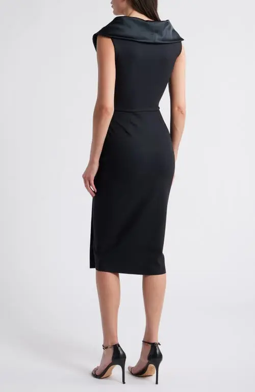 Chiara Boni La Petite Robe Off The Shoulder Cocktail Dress In Nero - 45%  Off | Editorialist
