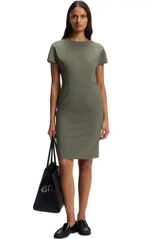 BOSS Dinerah Virgin Wool Sheath Dress