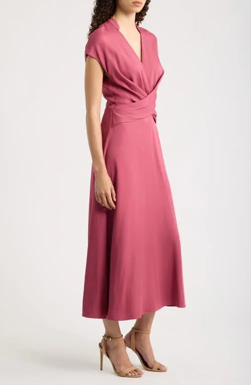 BOSS Dareza V-neck Midi Dress
