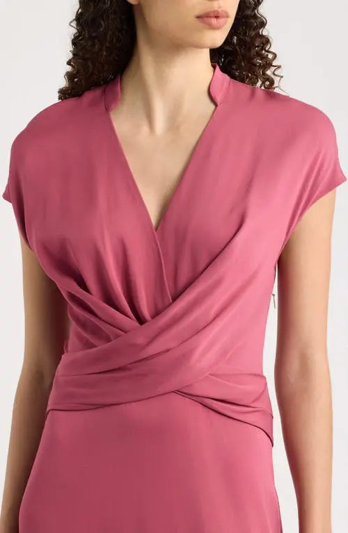 BOSS Dareza V-neck Midi Dress