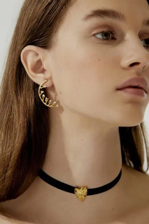 PERACAS Lily Of The Valley Fallen Floral Earrings