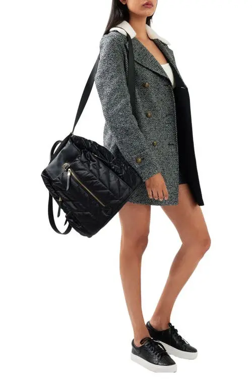 BELLE & BLOOM Liberty Collar Wool-blend Coat - Charcoal