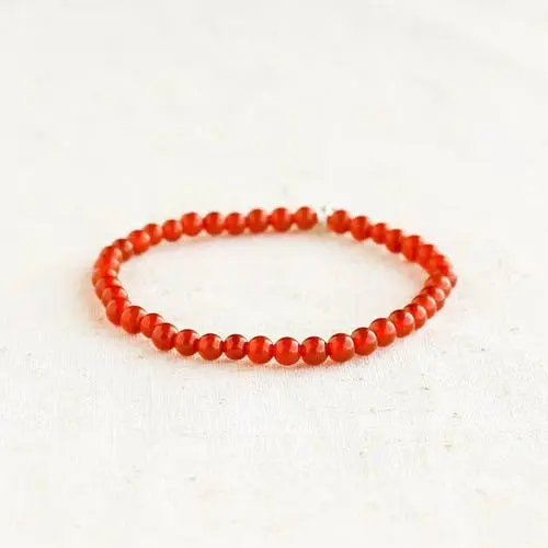 TINY RITUALS Carnelian Energy Bracelet - Red / Orange