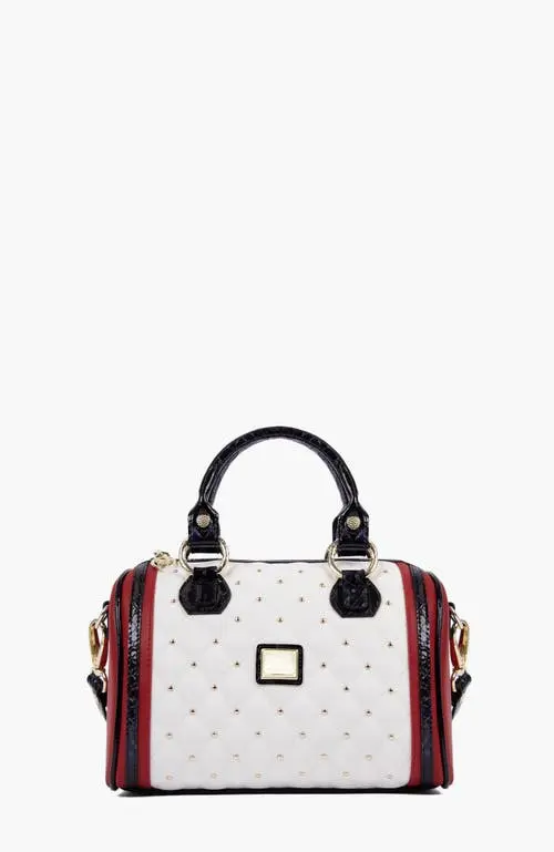 CAVALINHO Craft 569 Quilted Barrel Handbag - Navy/red