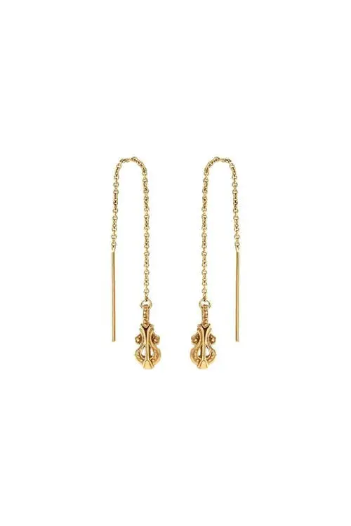 ASTOR & ORION Melody Threader Earrings - Gold
