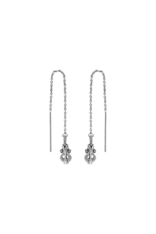 ASTOR & ORION Melody Threader Earrings - Silver