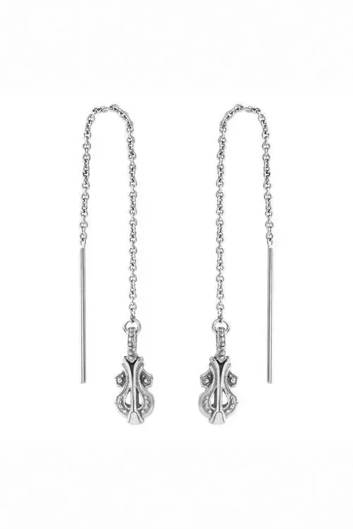 ASTOR & ORION Melody Threader Earrings - Silver