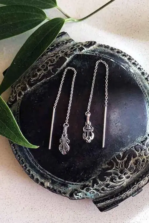 ASTOR & ORION Melody Threader Earrings - Silver