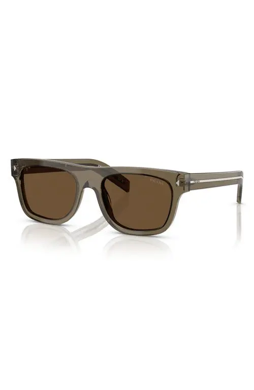 Prada 55mm Pillow Sunglasses - Dark Brown
