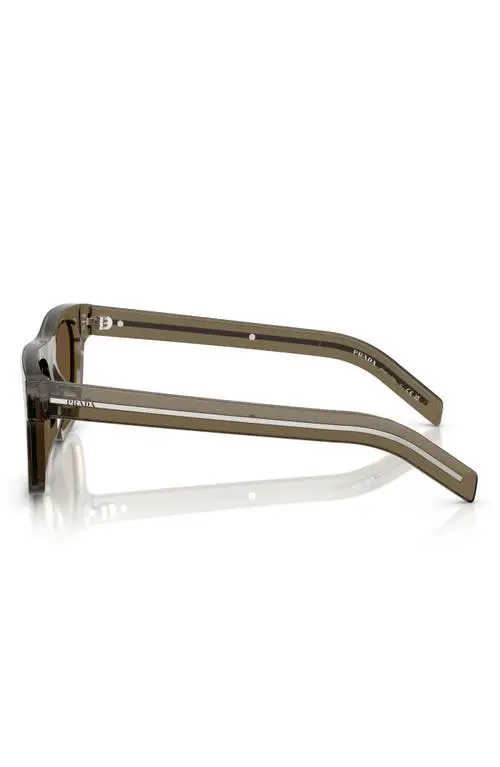Prada 55mm Pillow Sunglasses - Dark Brown