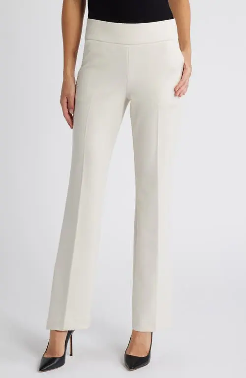 Anne Klein High Waisted Flare Trousers - Anne White