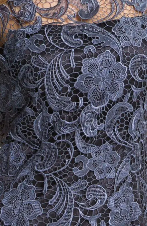 Patra Crocheted Venise Lace Sheath Dress