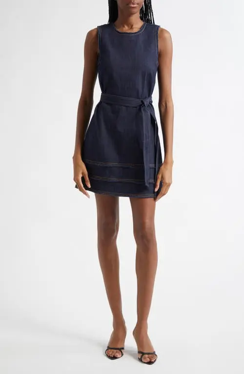 Cinq À Sept Mindie Sleeveless Mini Denim Dress