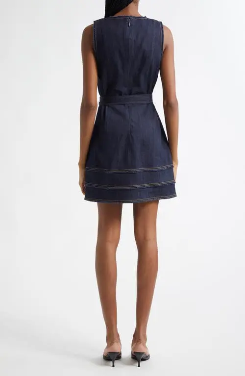 Cinq À Sept Mindie Sleeveless Mini Denim Dress