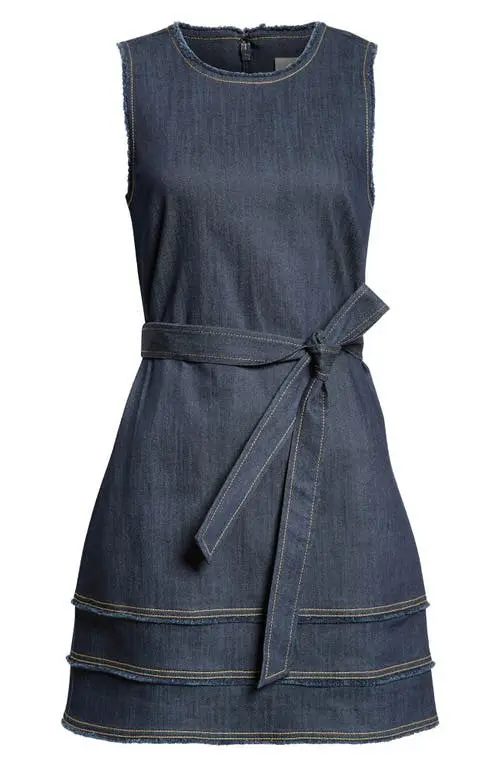 Cinq À Sept Mindie Sleeveless Mini Denim Dress