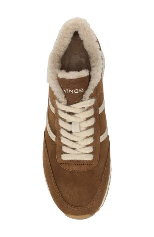 Vince Genuine Shearling Platform Sneaker