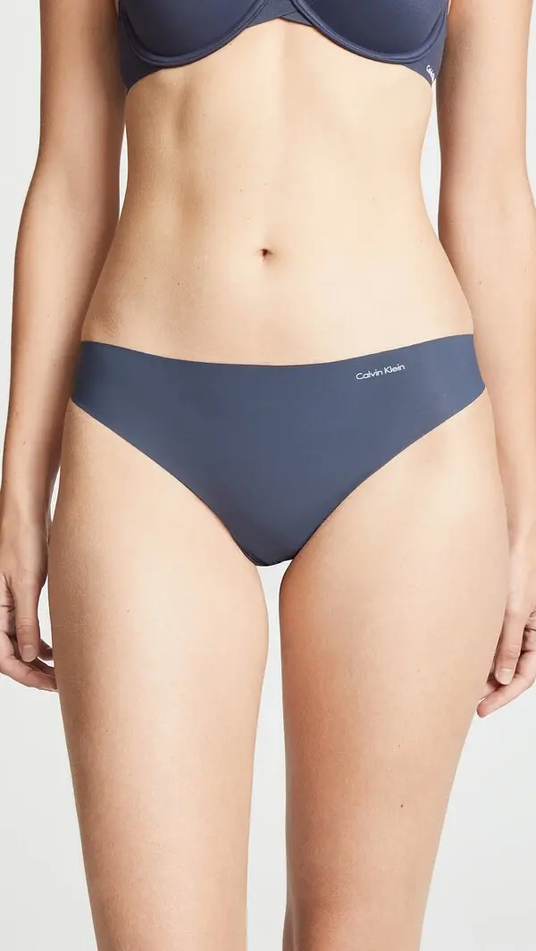 Calvin Klein Invisibles Thong 3 Pack - Speakeasy/light Caramel/black