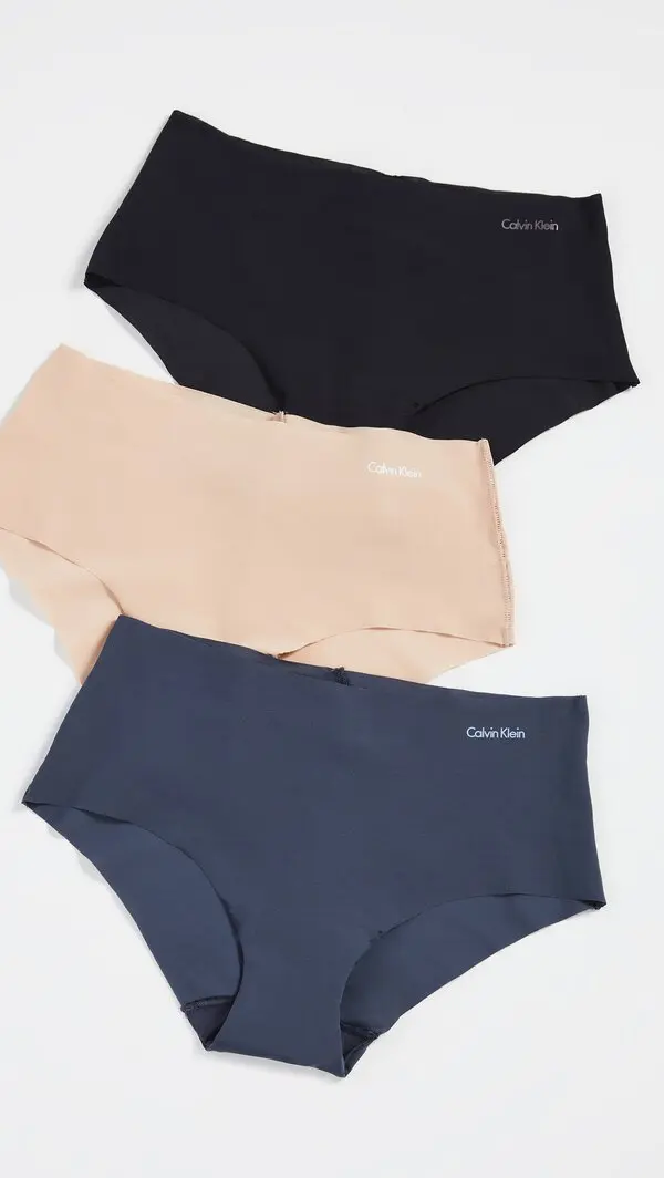 Calvin Klein Invisibles Hipster Underwear 3 Pack - Black/light Caramel/speakeasy