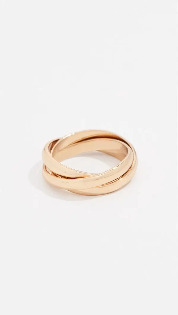 Shashi Vera Stacked Ring - Yellow Gold