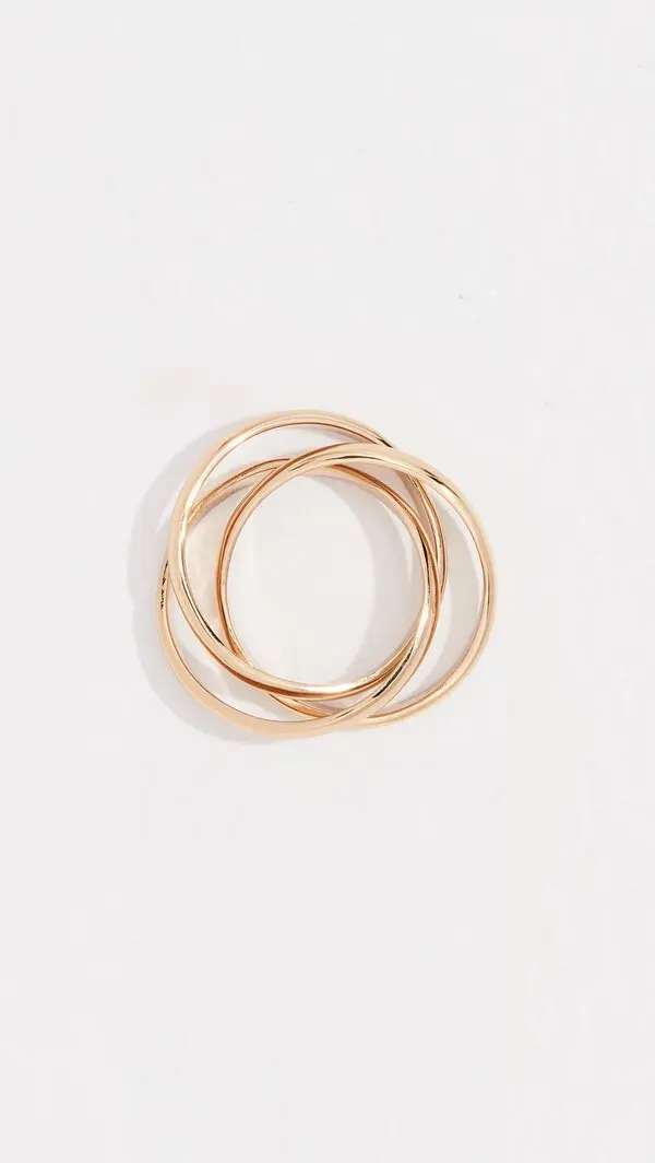 Shashi Vera Stacked Ring - Yellow Gold