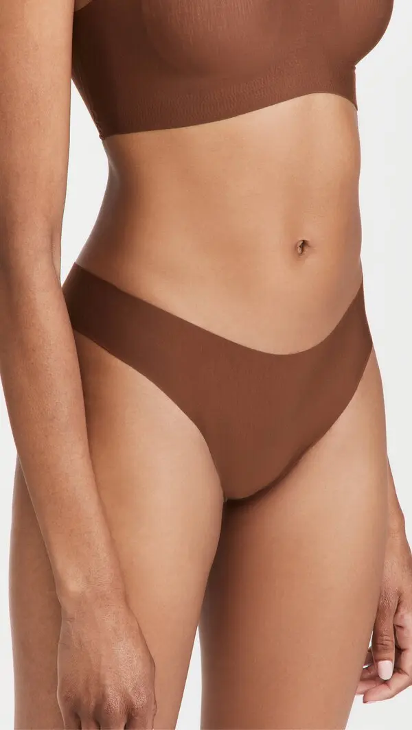 Commando Butter Mid-rise Thong - Cinnamon