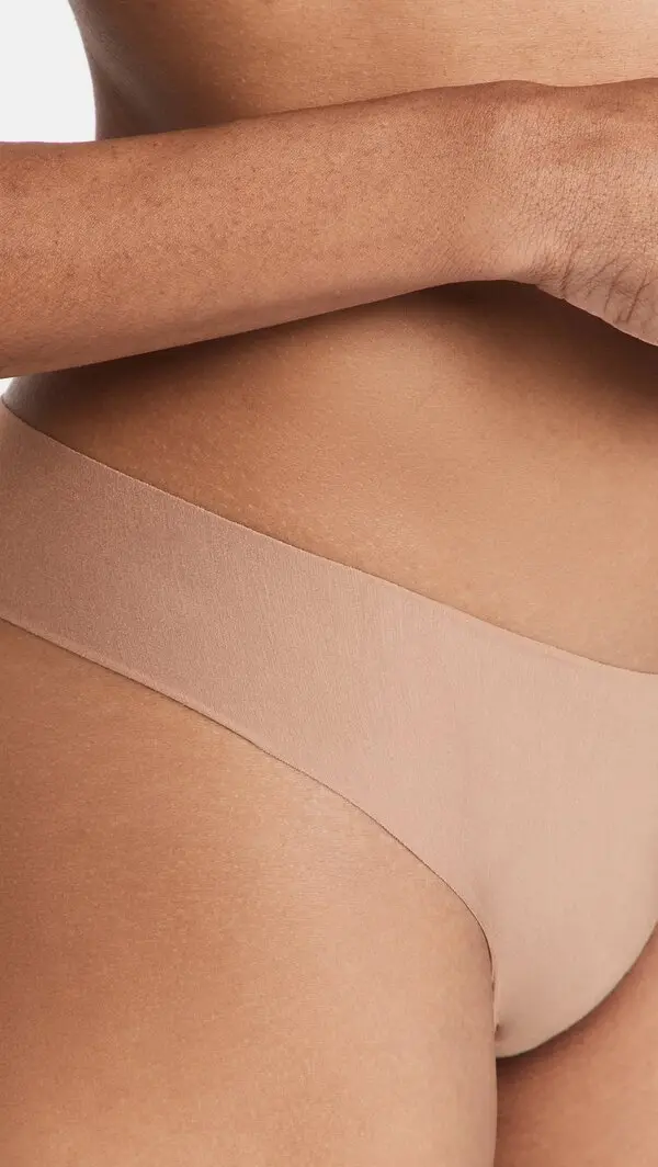 Commando Butter Mid Rise Thong - Toffee