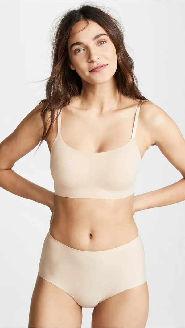 Calvin Klein Invisibles Adjustable Strap Bralette - Bare