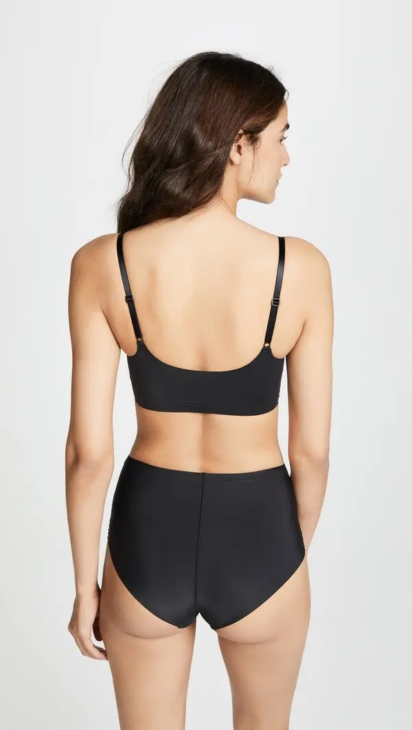 Calvin Klein Invisibles Adjustable Strap Bralette - Black
