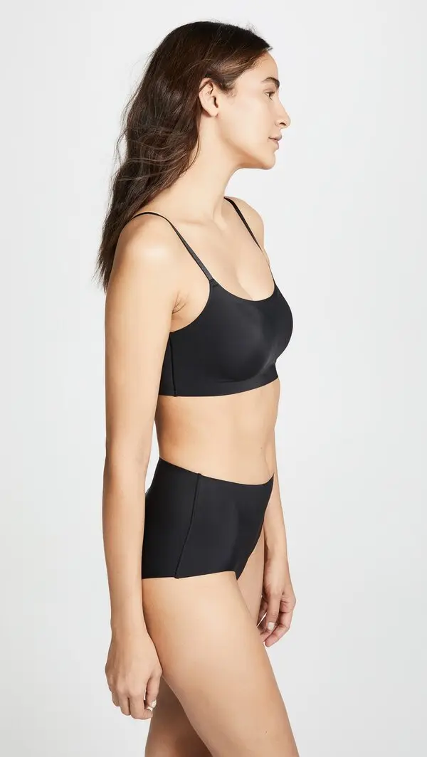 Calvin Klein Invisibles Adjustable Strap Bralette - Black