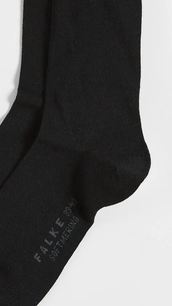 Falke Soft Merino Socks - Black