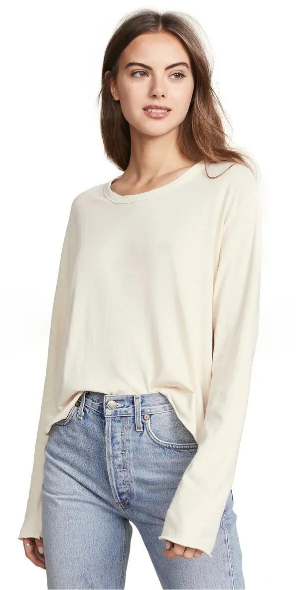 The Great. The Long Sleeve Crop Tee
