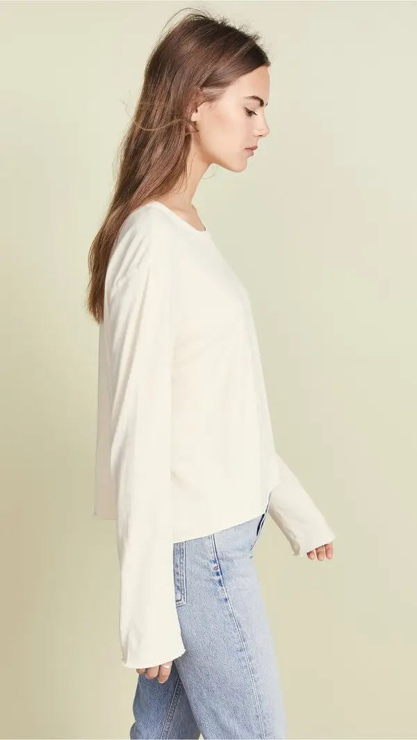 The Great. The Long Sleeve Crop Tee