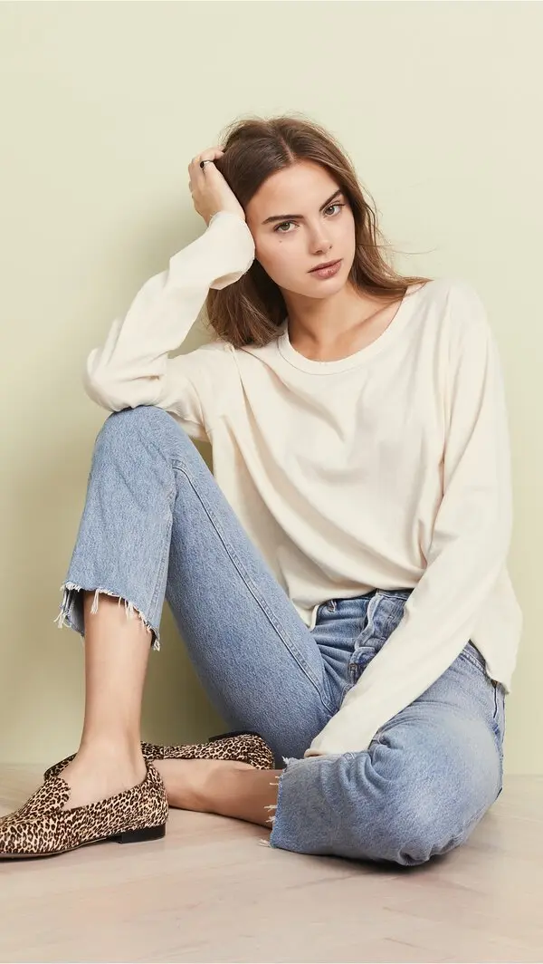 The Great. The Long Sleeve Crop Tee