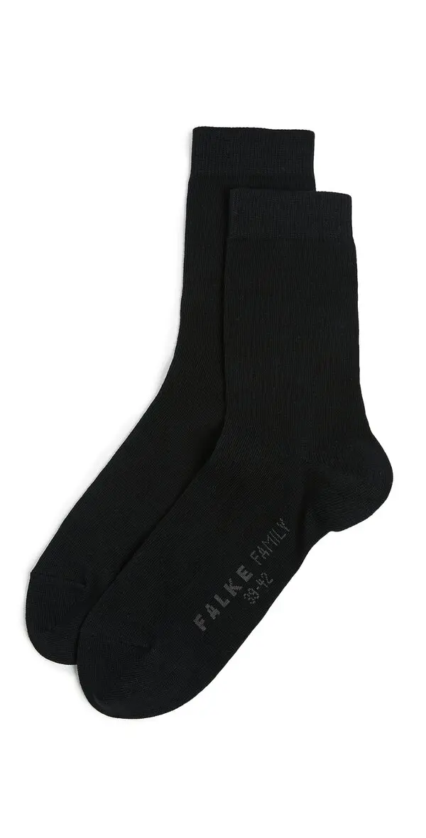 Falke Family Ankle Socks - Black