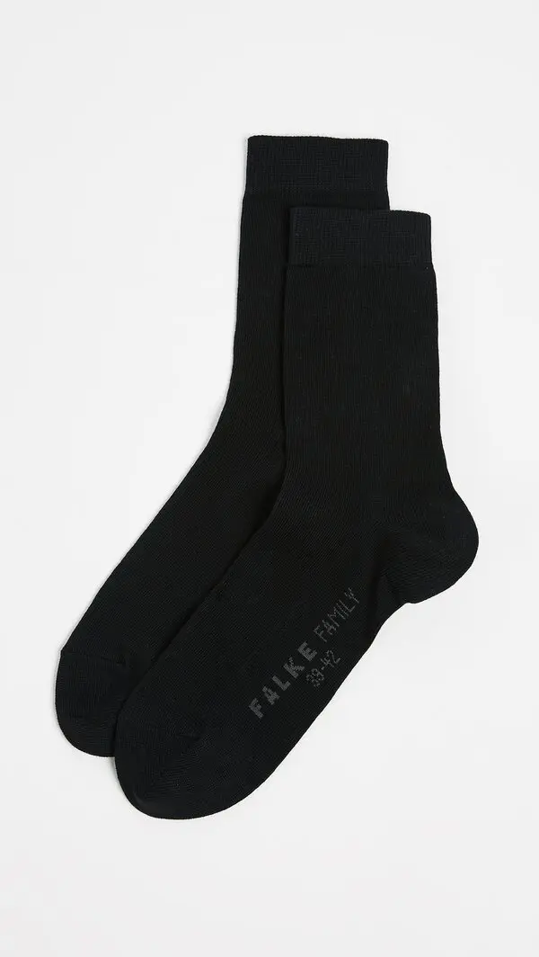 Falke Family Ankle Socks - Black