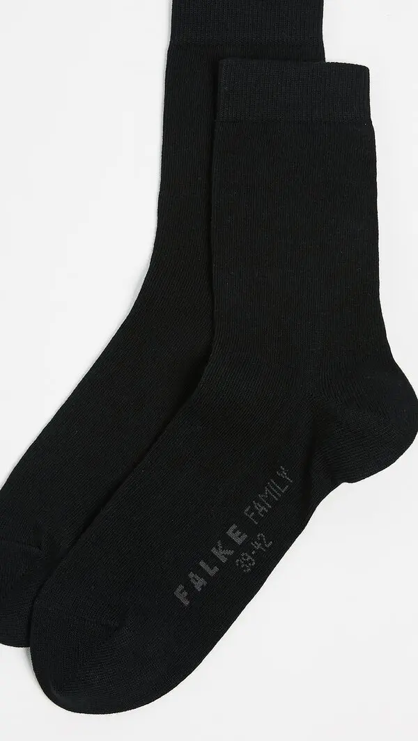 Falke Family Ankle Socks - Black