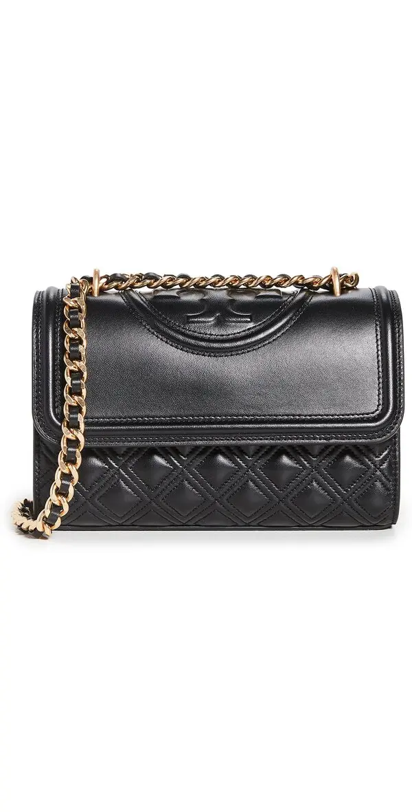 Tory Burch Small Fleming Convertible Shoulder Bag - Black