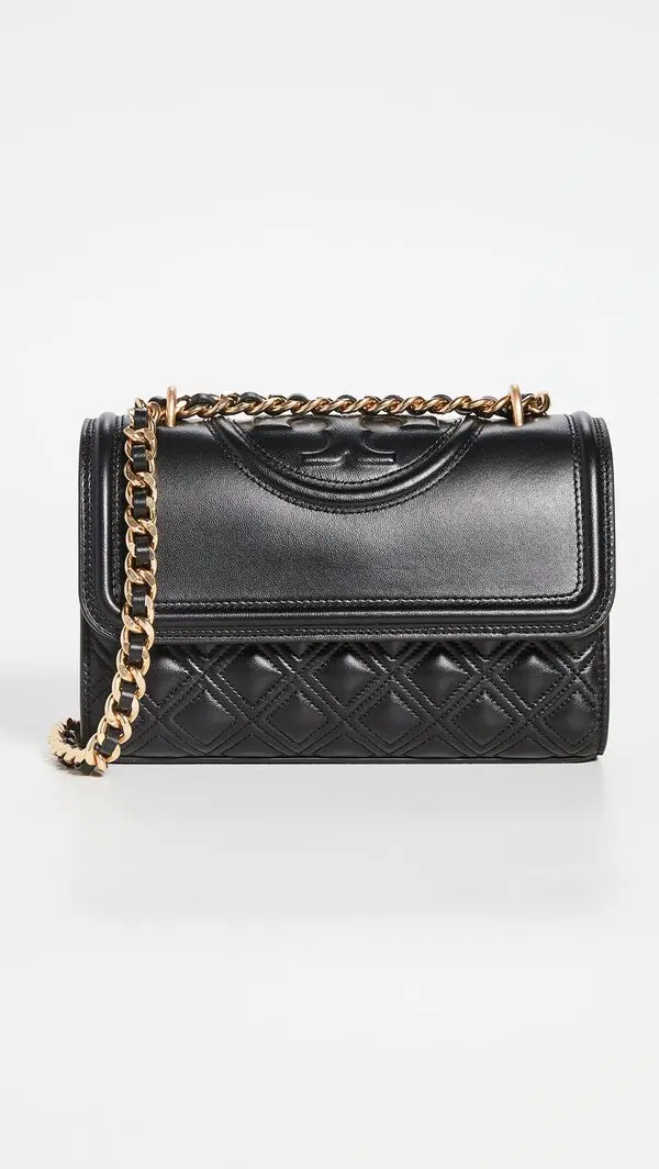 Tory Burch Small Fleming Convertible Shoulder Bag - Black