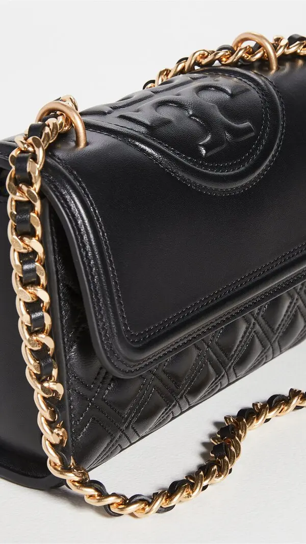 Tory Burch Small Fleming Convertible Shoulder Bag - Black